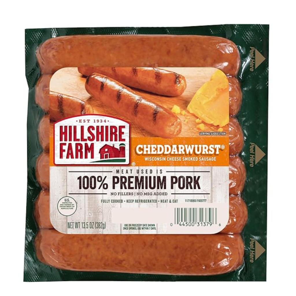 Hillshire Farm Cheddarwurst® Wisconsin Cheese Smoked Sausage 12/13.5z ...